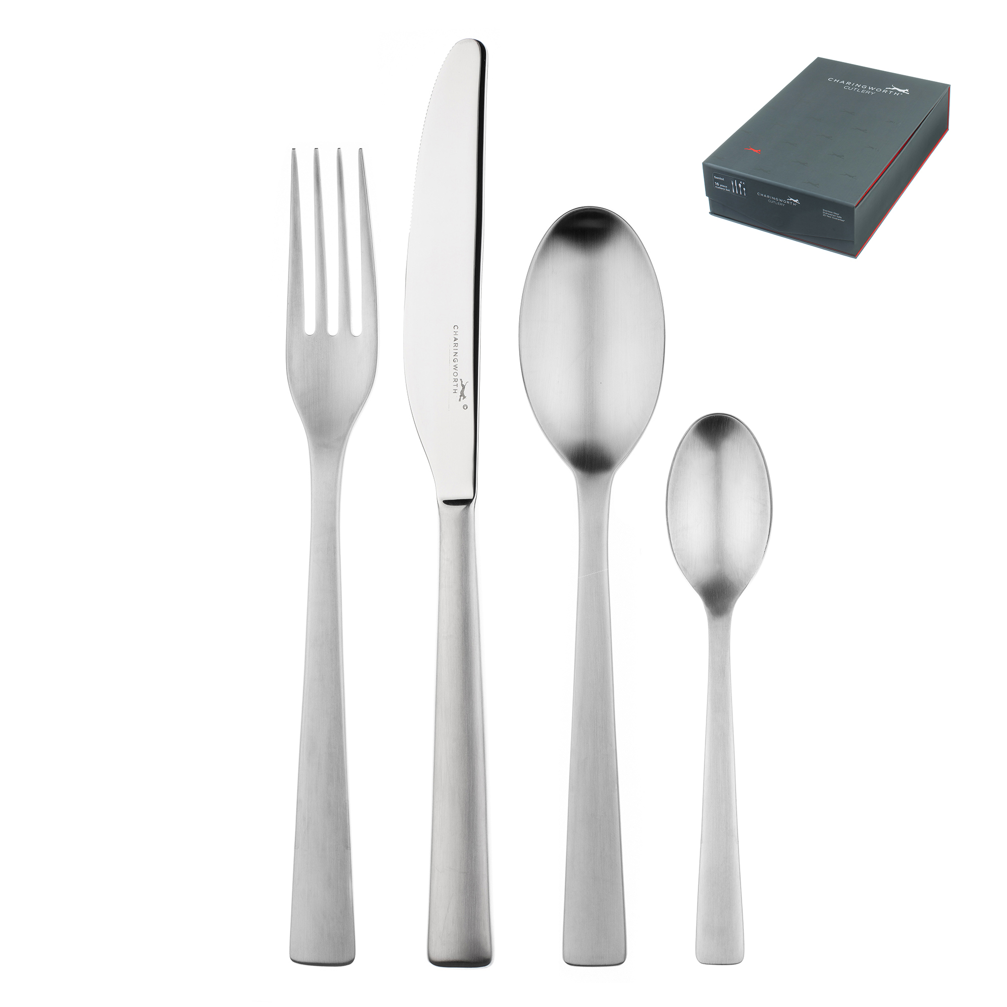 Mimosa Satin 16 Piece Cutlery Set - Charingworth Cutlery